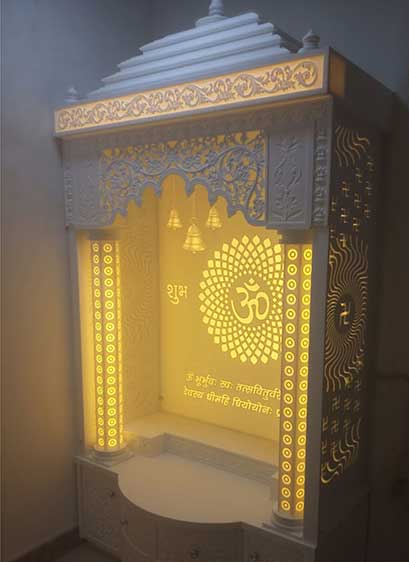 Corian Mandir with Gumbat